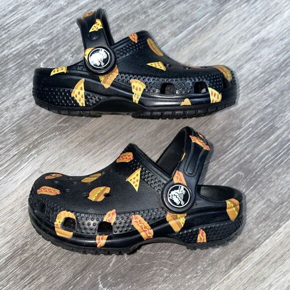 CROCS | Shoes | Crocs Bistro Hot Dog Hamburger Pizza Sandals Size Child ...
